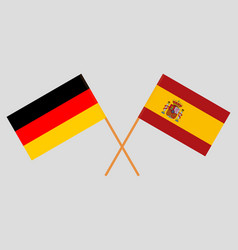 Spanish and german flags Royalty Free Vector Image