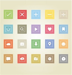 Elegant web icon buttons Royalty Free Vector Image