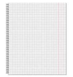 Educational page on square paper for kids black Vector Image