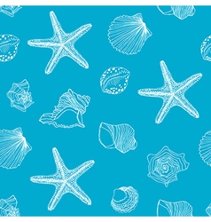 Shells seamless pattern Royalty Free Vector Image