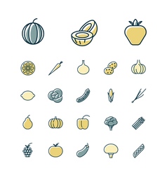 Fruits and vegetables 04 Royalty Free Vector Image