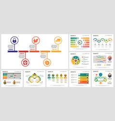 Different infochart layout set Royalty Free Vector Image