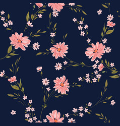 Fresh flower bouquets horizontal seamless pattern Vector Image
