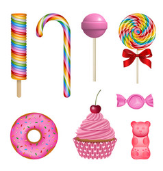 Set of sweets Royalty Free Vector Image - VectorStock