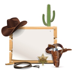 Cowboy Frame Royalty Free Vector Image - VectorStock