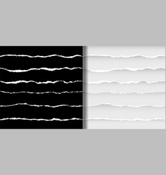 Torn square paper set Royalty Free Vector Image