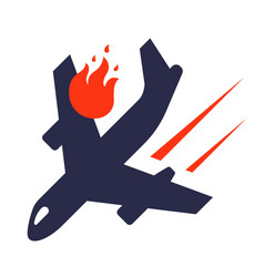 Airplane icon in flat style plane symbol Vector Image