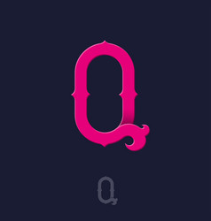 T q monogram Royalty Free Vector Image - VectorStock