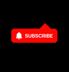 Youtube profile icon interface subscribe button Vector Image