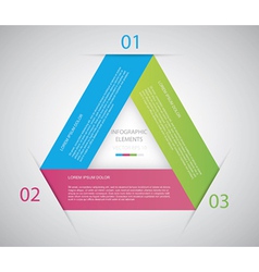 Triangle Infographic Royalty Free Vector Image