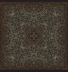 Square gold pattern Royalty Free Vector Image - VectorStock