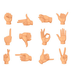Hands doodles expression gestures human hands Vector Image