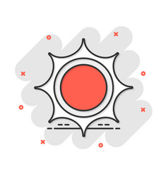 Cartoon sun icon in comic style summer sunshine Vector Image