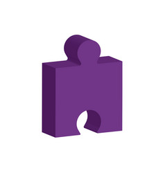 Flat puzzle plugin icon Royalty Free Vector Image