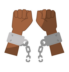 Chain of slavery Royalty Free Vector Image - VectorStock