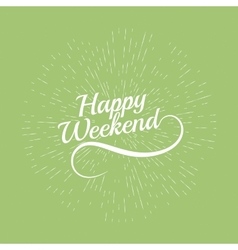 Hello october hand written ink lettering Vector Image