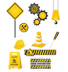 Empty construction sign Royalty Free Vector Image