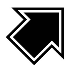 Right arrow symbol icon for web and application Vector Image