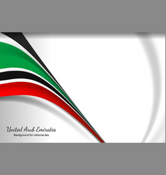 Uae flag background Royalty Free Vector Image - VectorStock