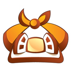 Slippers house shoes flat color line icon Vector Image