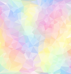 Sunny green meadow polygonal triangular pattern Vector Image