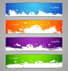 Splash banners color Royalty Free Vector Image