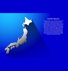 Flat design landscape of japan Royalty Free Vector Image