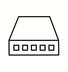 Unique network switch line icon Royalty Free Vector Image