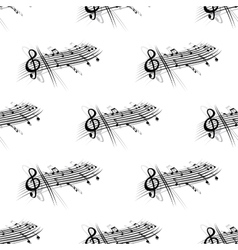Seamless colorful music notes pattern Royalty Free Vector