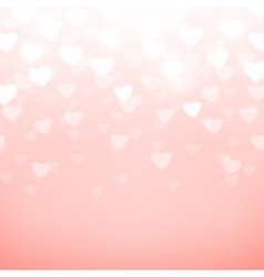 Heart background with light pink paper cut hearts Vector Image
