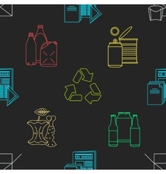 Color separated waste labels Royalty Free Vector Image