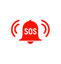 Notification icon bell alarm alert Royalty Free Vector Image