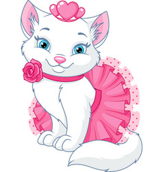 Cat princess Royalty Free Vector Image - VectorStock