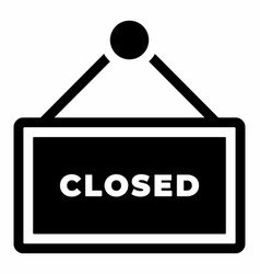 Closed label Royalty Free Vector Image - VectorStock