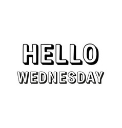 Hello october hand written ink lettering Vector Image