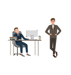 Business people competition Royalty Free Vector Image