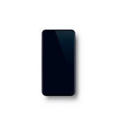 New version of black thin frame smartphone with Vector Image