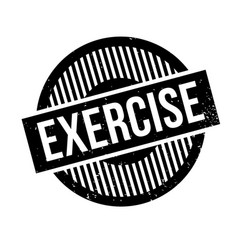 Exercise rubber stamp Royalty Free Vector Image