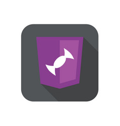 Web development shield sign isolated ampersand Vector Image