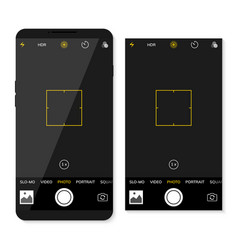 Camera view and focusing screen Royalty Free Vector Image