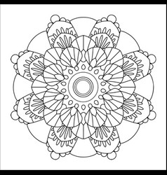 Floral tile pattern flower background garden Vector Image