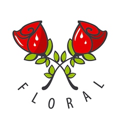 Two floral invitation card Royalty Free Vector Image