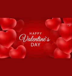 Happy valentines day card with heart music notes Vector Image