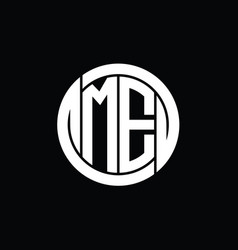 Em logo monogram design template Royalty Free Vector Image