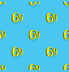 Seamless pattern with clipping mask 3d yellow 69 Vector Image