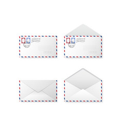 Office envelope cut up template Royalty Free Vector Image