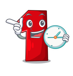 Wink number one index finger on cartoon Royalty Free Vector