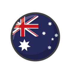 Isolated australia flag icon block design Vector Image