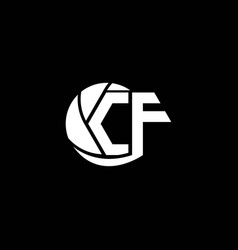 Initial cf logo design cf logo design Royalty Free Vector