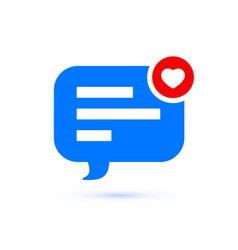 Blue comment button Royalty Free Vector Image - VectorStock